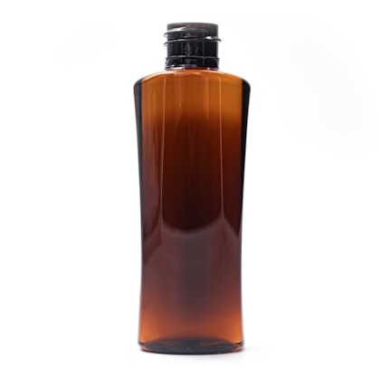 Frasco PET Oval 140ml 24/415 (20g) Âmbar Escuro - (10 UNI S/ TAMPA) - Spilpack